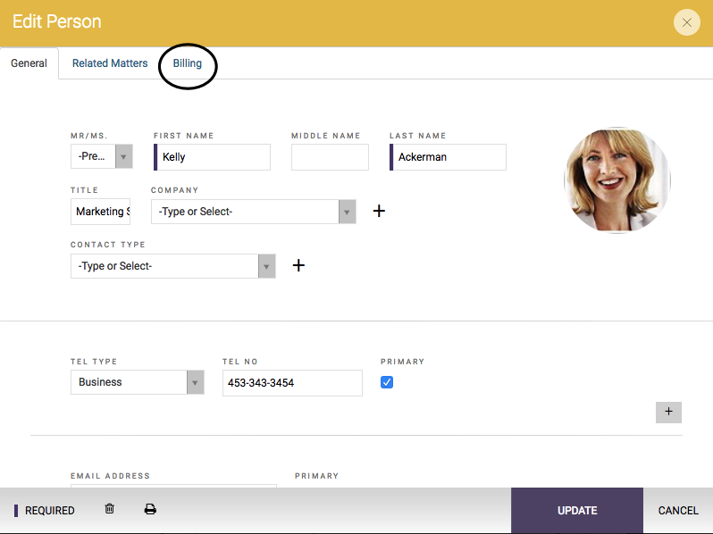 How do I add a Rate Card to a Contact? – CARET Legal