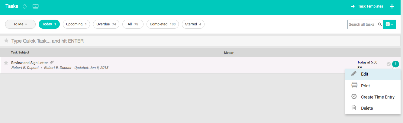 How do I open Attachments from Tasks? – CARET Legal