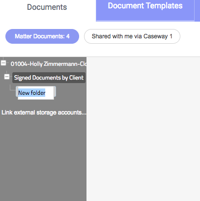 How do I Add Folders for My Documents? – CARET Legal