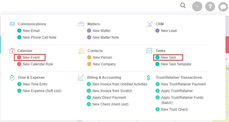 What is the difference between a Task and an Event? – CARET Legal