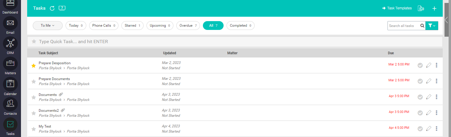 What is the difference between a Task and an Event? – CARET Legal