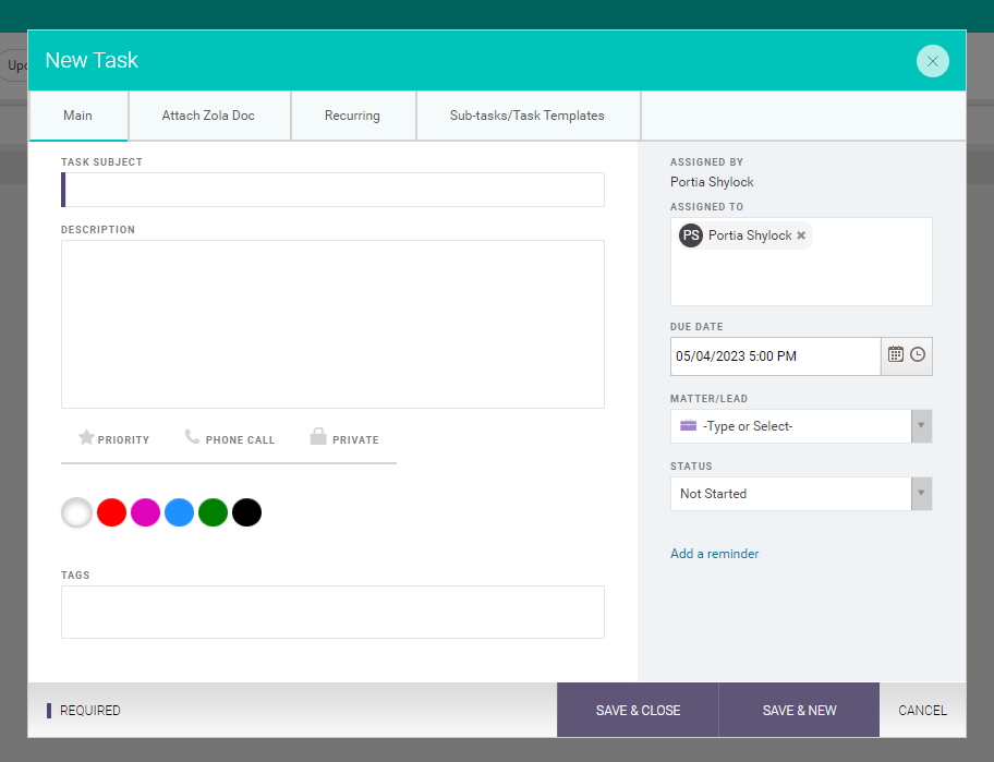What is the difference between a Task and an Event? – CARET Legal