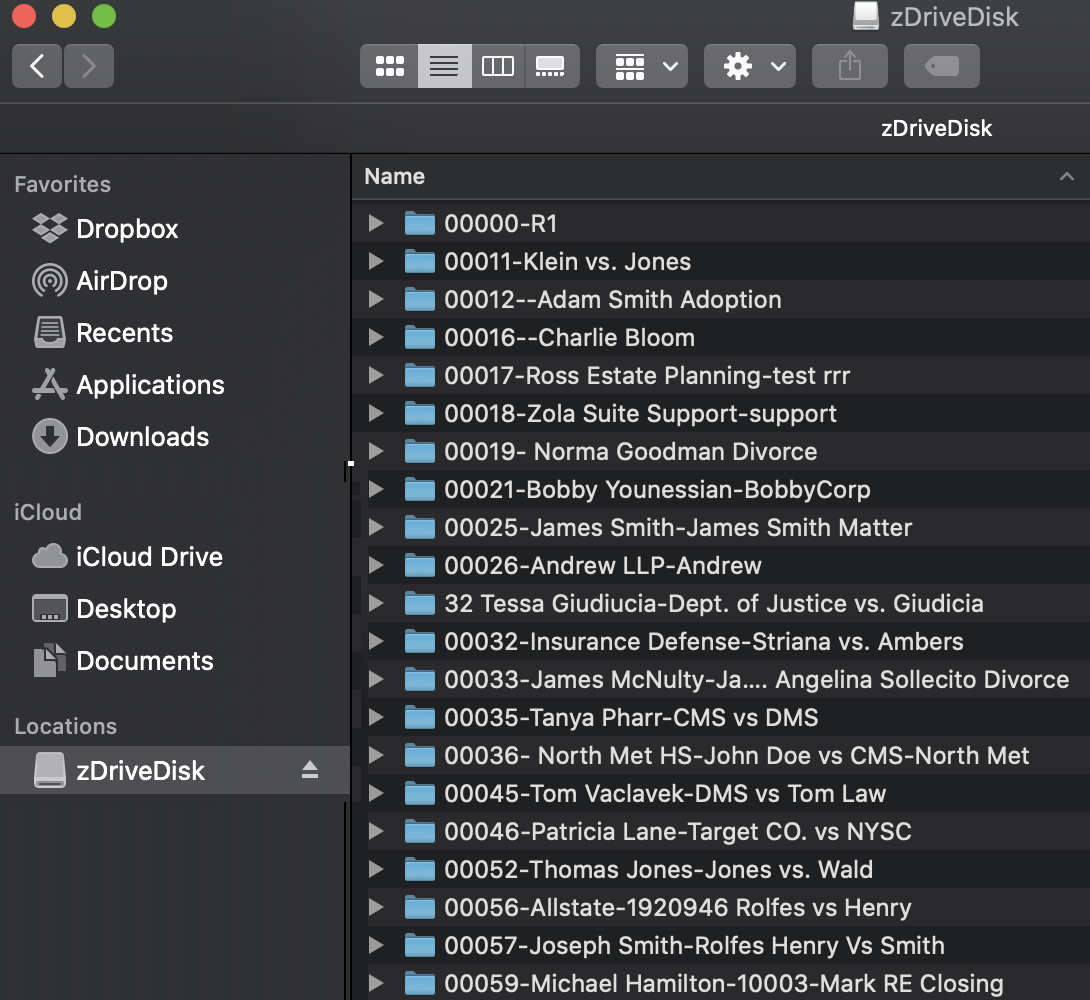How do I Use zDrive for Mac? – CARET Legal
