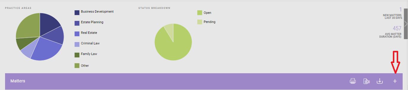 How do I create a New Matter? – CARET Legal