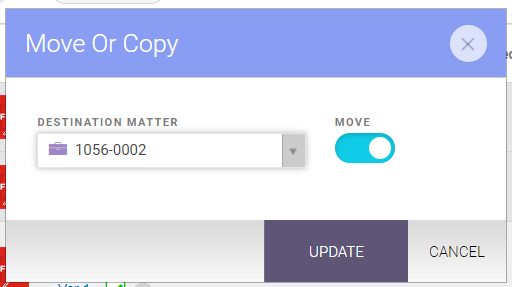 Can I Move or Copy Documents from One Matter to Another? – CARET Legal