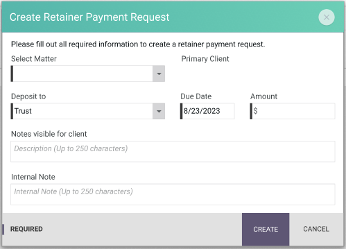 Retainer Requests – CARET Legal